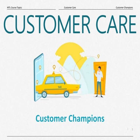 Customer Champions | PPTX | Business | Business and Finance