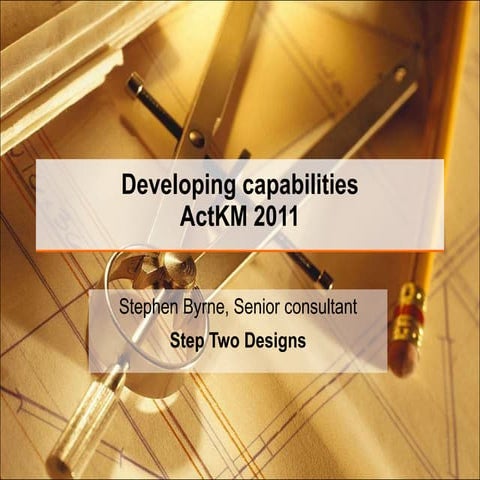 Developing Capabilities | PPT