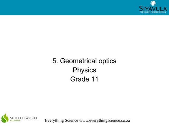Ray Optics Class 12 Part-1 | PPT | Physics | Science