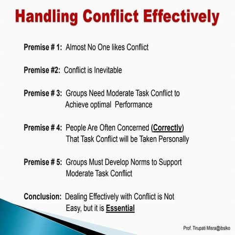 05. handling conflict effectively | PPT