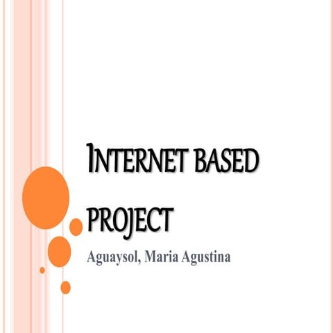 Internet based project | PPT