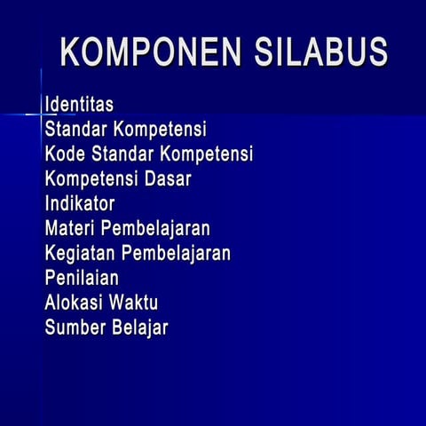 silabus | PPT