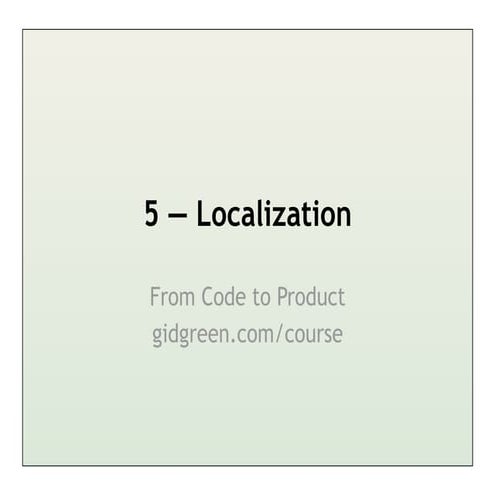 Localization And Internationalization Ppt