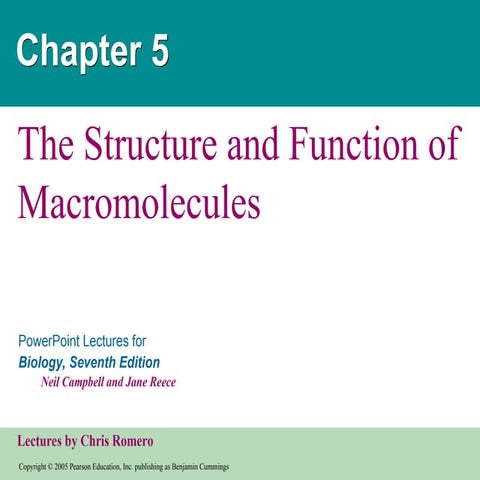 05 the structure and function of large biological molecules | PPT