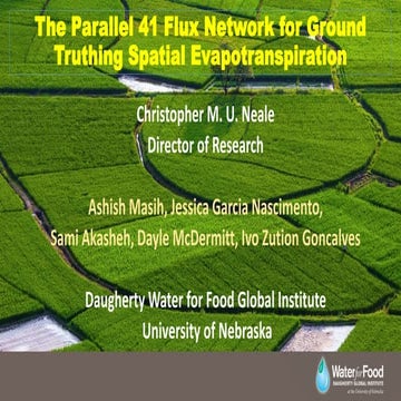 The Parallel 41 Flex Network for Ground Truthing Spatial ...