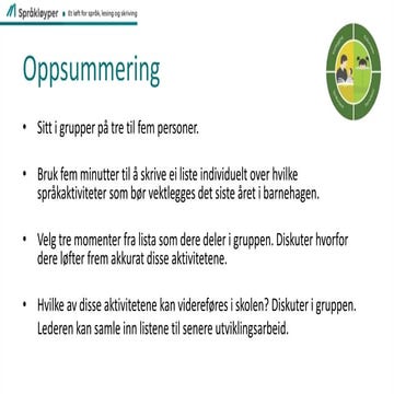 Oppsummering | PPTX