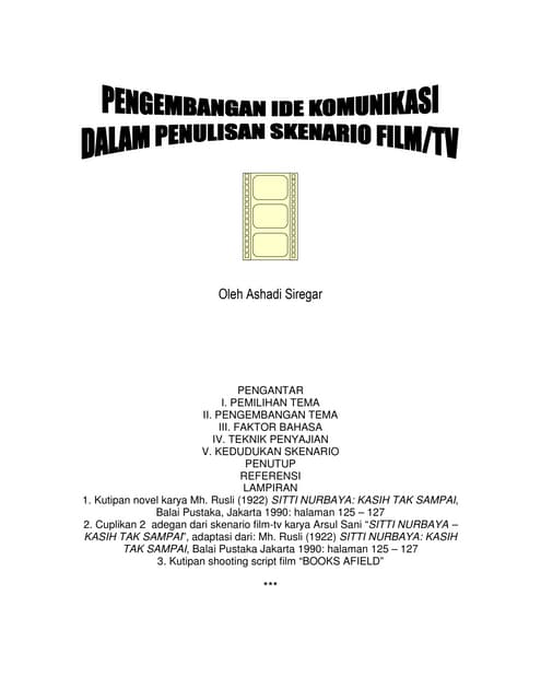 Naskah film pendek 'MASIH DIUSAHAKAN' | PDF