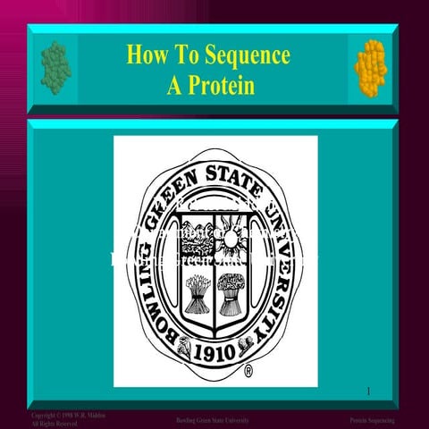 05. Protein Sequencing | PPT