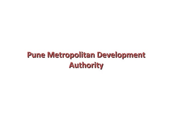 09. Development Plan For Pcmc | PPT | Real Estate