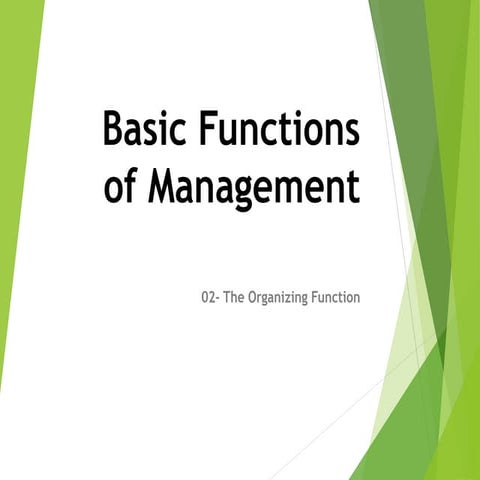 05- The Organizing Function.ppt