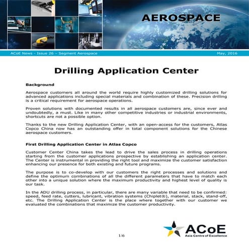 Drilling Application Center in China_ACoE | PDF
