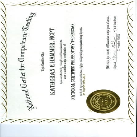 Certificate of Completion NCPT0001 | PDF