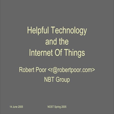 2005, Robert Poor (ex-CTO Ember) | PPT