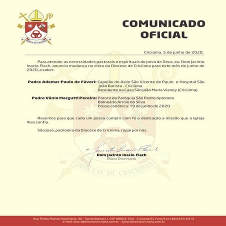 Comunicado Oficial | PDF