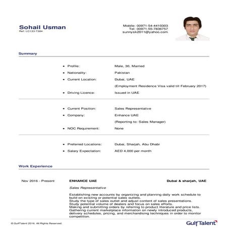 SOHAIL CV | PDF