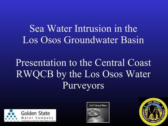 Team Water Quality Model in San Jose Lagoon Pre-proposal Presentation ...