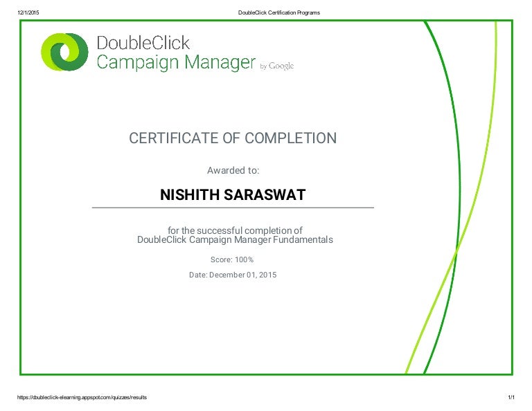 DoubleClick Certification Programs