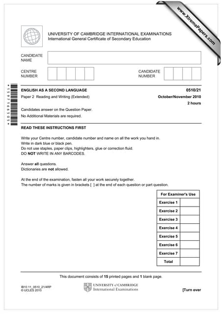 Supplementary multiple choice answer sheet - exam day - form 2 | PDF ...