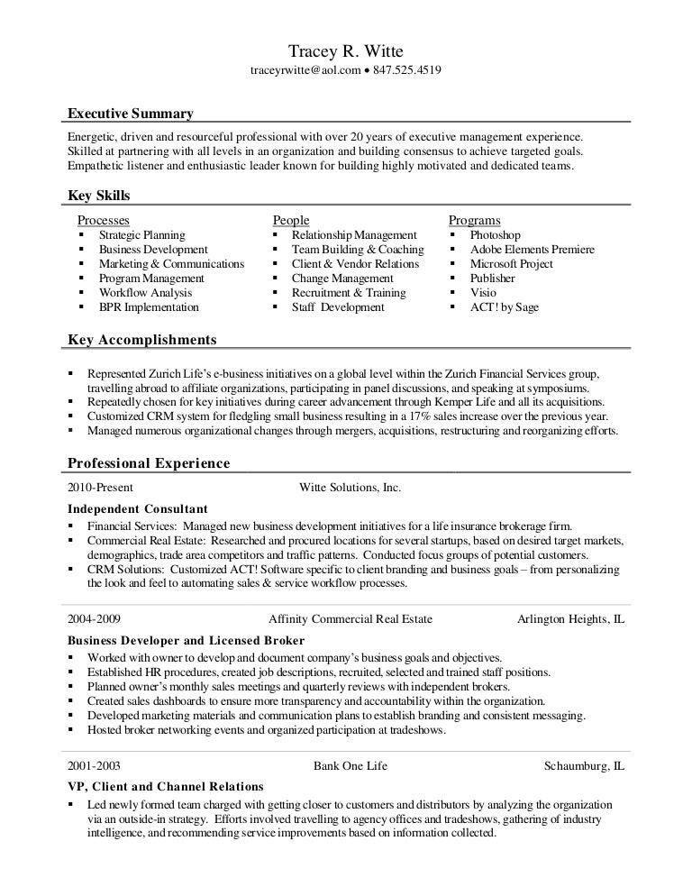 Tracey Witte Resume