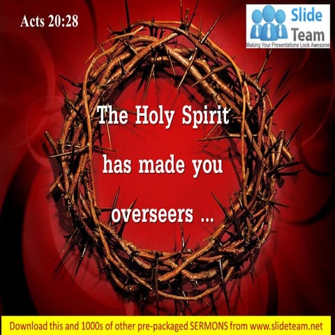 0514 acts 2028 the holy spirit has made power point church sermon | PPT