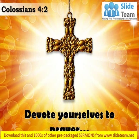 0514 colossians 42 devote yourselves to prayer power point church ...