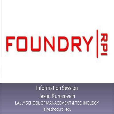 Foundry Training Slides | PPT