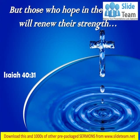 0514 isaiah 4031 but those who hope power point church sermon | PDF