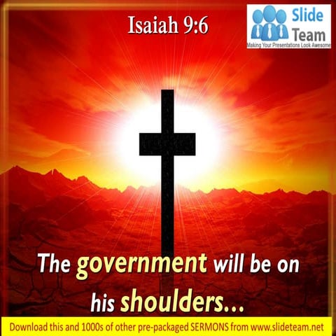 0514 isaiah 96 the government will be on his power point church sermon ...