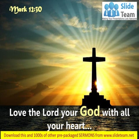 0514 mark 1230 love the lord your god power point church sermon | PDF