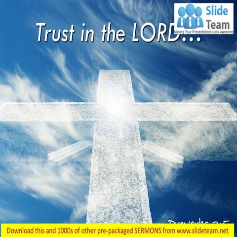0514 proverbs 35 trust in the lord power point church sermon | PDF