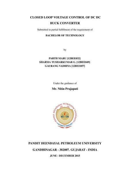 DC-DC Converter.pptx | Consumer Electronics | Technology & Computing