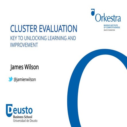 CLUSTER EVALUATION KEY TO UNLOCKING LEARNING AND IMPROVEMENT | PPT