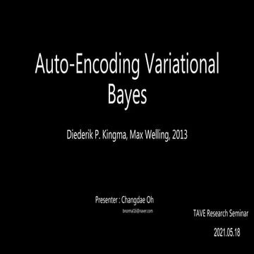 Representation Learning And Generative Modeling With Variational Autoencoder Vae Auto Encoding