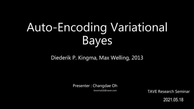 Representation Learning And Generative Modeling With Variational Autoencoder Vae Auto Encoding