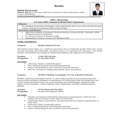 Resume - Rahul Kesarwani (1) | DOCX