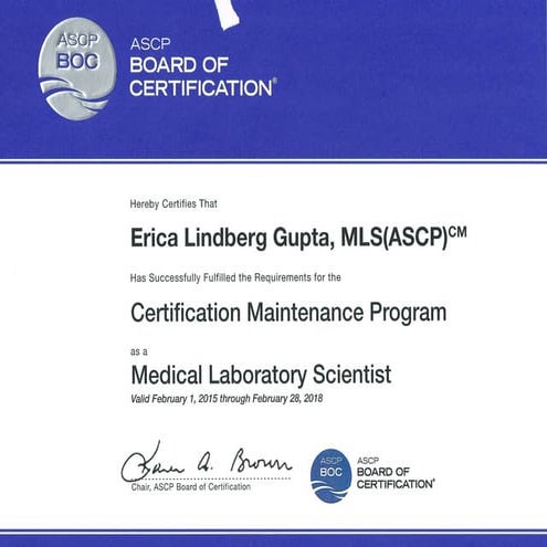 ASCP Board of Certification