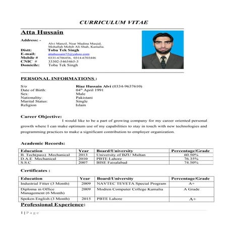 Jahir resume | DOCX
