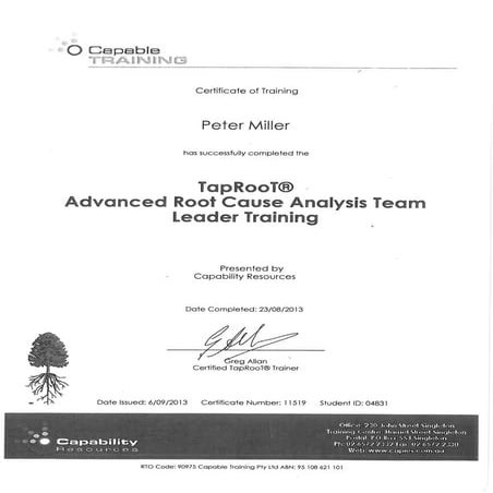 TAPROOT Team Leader Training | PDF