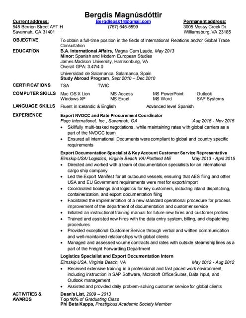 Leslie johnson---resume---draft | DOCX | Logistics and Transportation ...