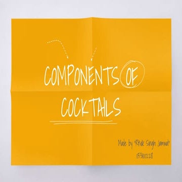 Components of cocktails | PPTX