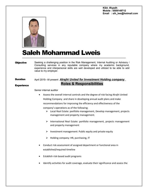 Muhammad Aamir Jawad Cv | DOC
