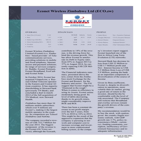 Econet Wireless Zimbabwe Limited | PDF