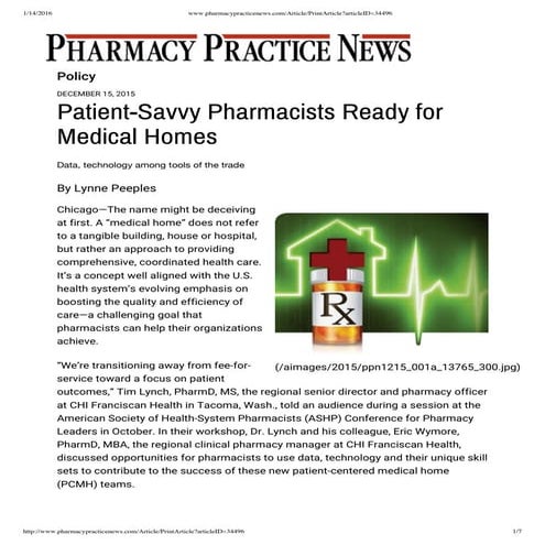 Pharmacy Practice News clip | PDF