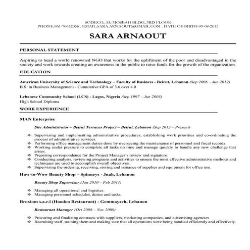 SARA UPDATED RESUME (1) | DOCX