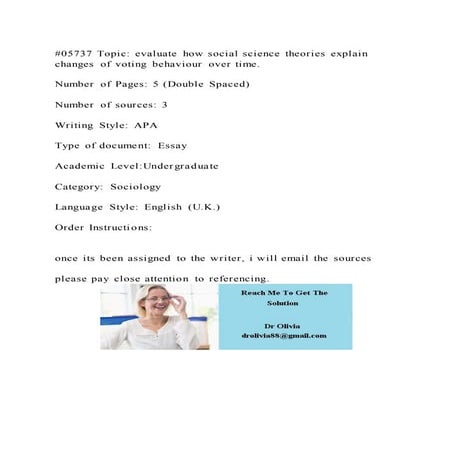 #05737 Topic evaluate how social science theories explain changes o | DOCX
