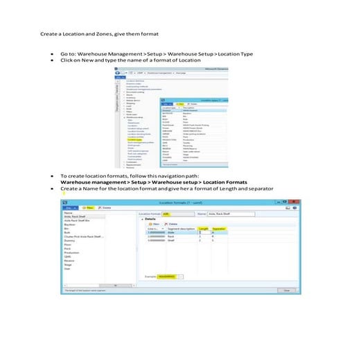 Create a Location and Zones - Warehouse Management R3 | DOCX