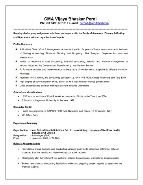 Dharmendra Jain CV | DOC