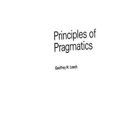 Pragmatics | PDF