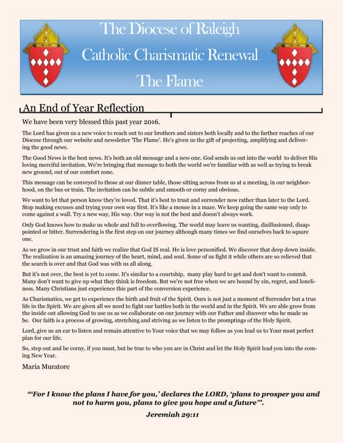 Rcia reflection retreat | PDF