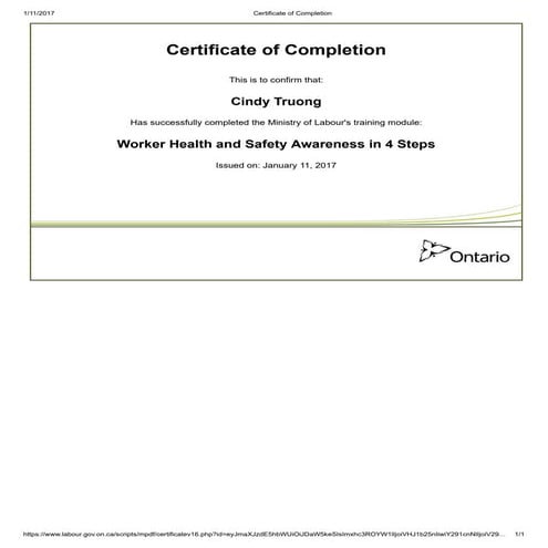 Certificate of Completion | PDF